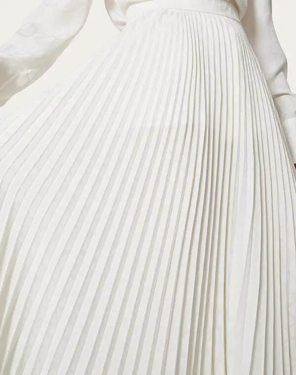 Valentino Garavani Jacquard Iconographe Pleated Skirt