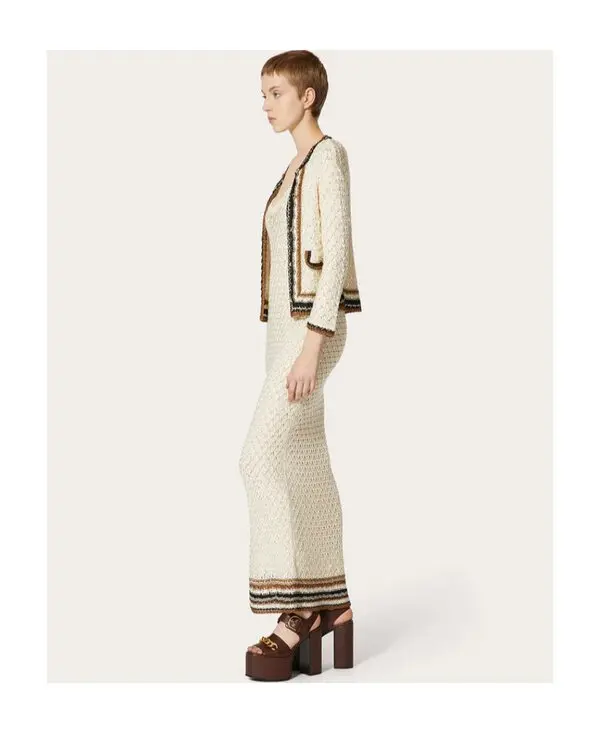 Valentino Garavani Crochet-knit Jacket