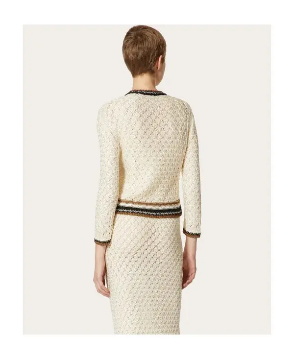 Valentino Garavani Crochet-knit Jacket