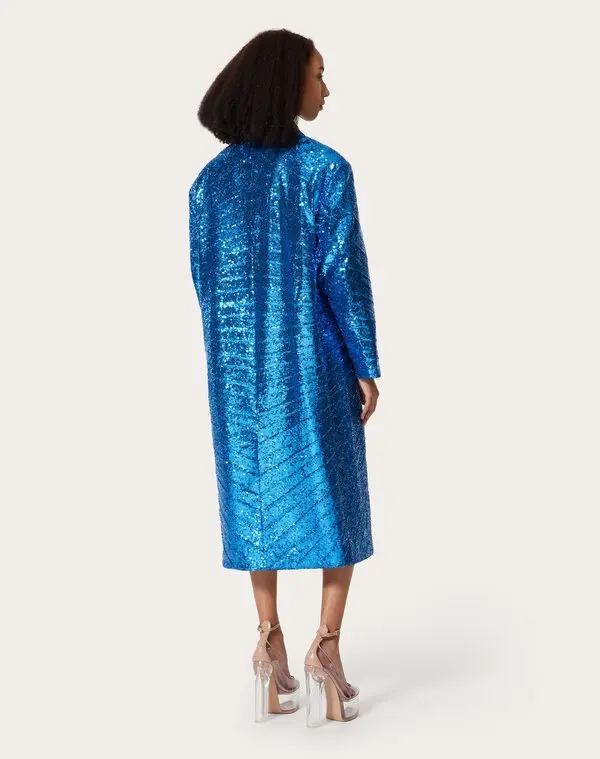 Valentino Garavani Embroidered Rigid Tulle Coat