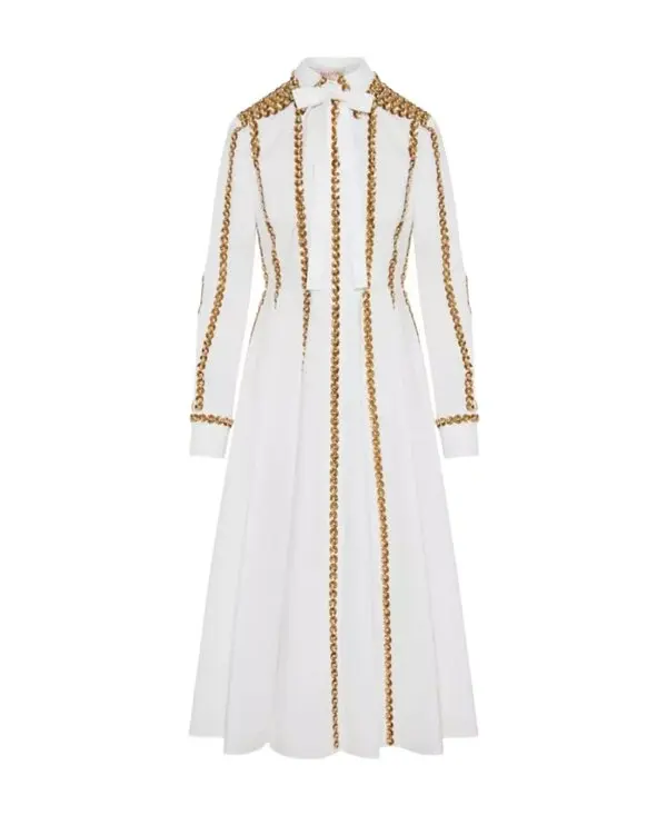 Valentino Garavani Sequin-embellished Shirt Dress