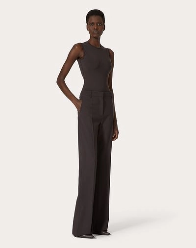Valentino Garavani Logo-embroidered Sleeveless Bodysuit