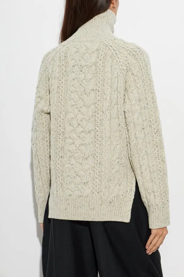 TOTEME Cable-knit Turtleneck Knitted Sweater