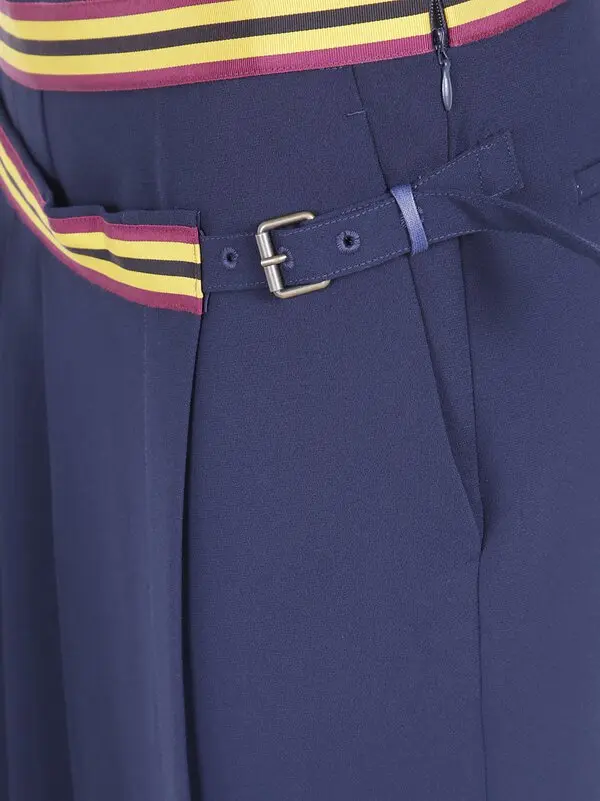 Dries Van Noten Pleated Layered Trousers