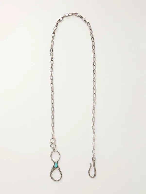 Kapital Tone And Turquoise Wallet Chain