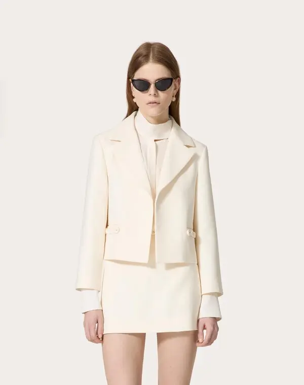 Valentino Garavani Straight Hem Long-sleeved Coat