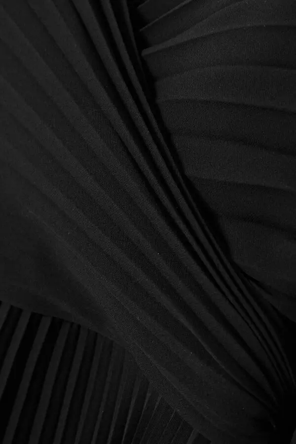 Valentino Garavani Shawl Effect Pleated Extra-long Dress