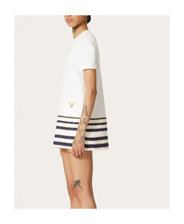 Valentino Garavani Mariniere Tweed Short Dress