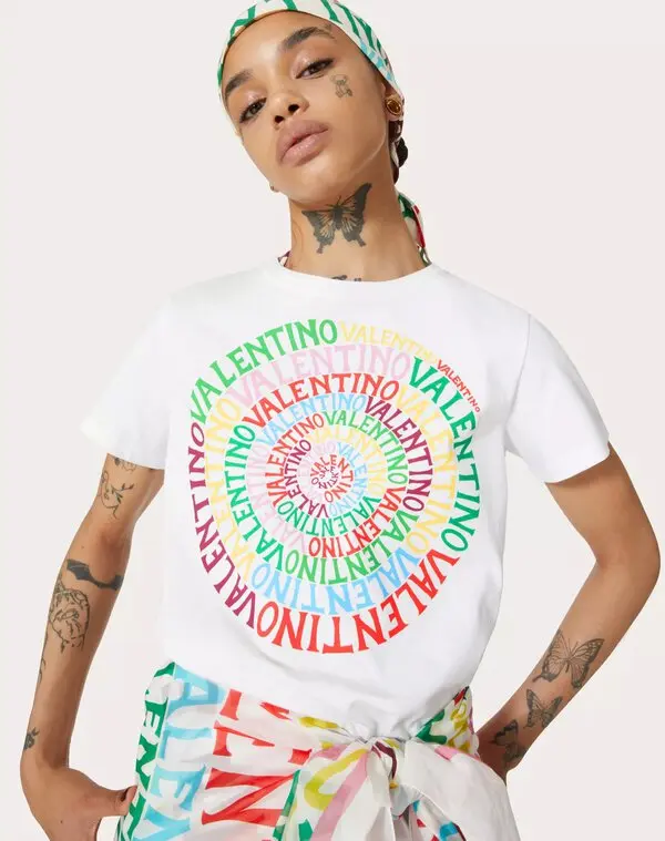Valentino Garavani Logo Ring Jersey T-shirt