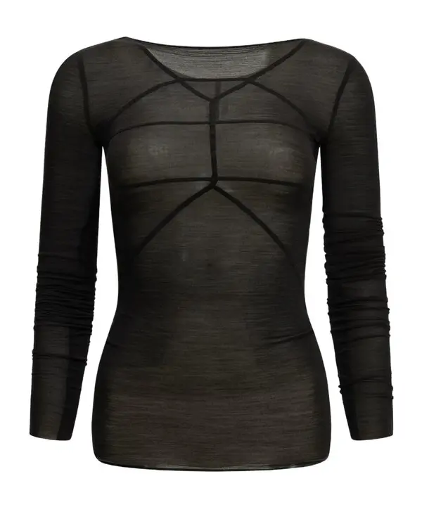 Rick Owens Ls Temple T Jersey Top - No