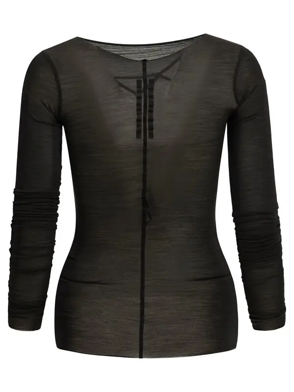 Rick Owens Ls Temple T Jersey Top - No