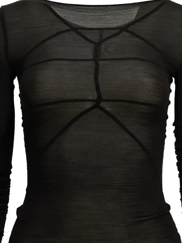 Rick Owens Ls Temple T Jersey Top - No