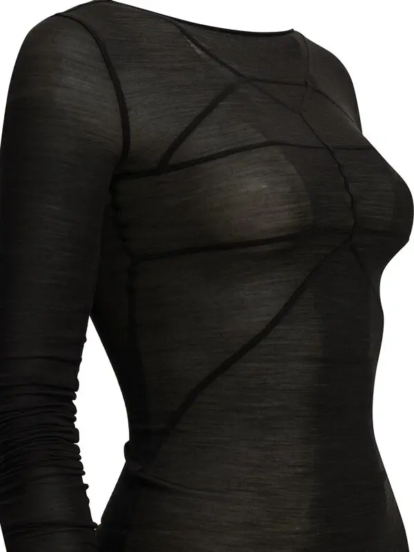 Rick Owens Ls Temple T Jersey Top - No