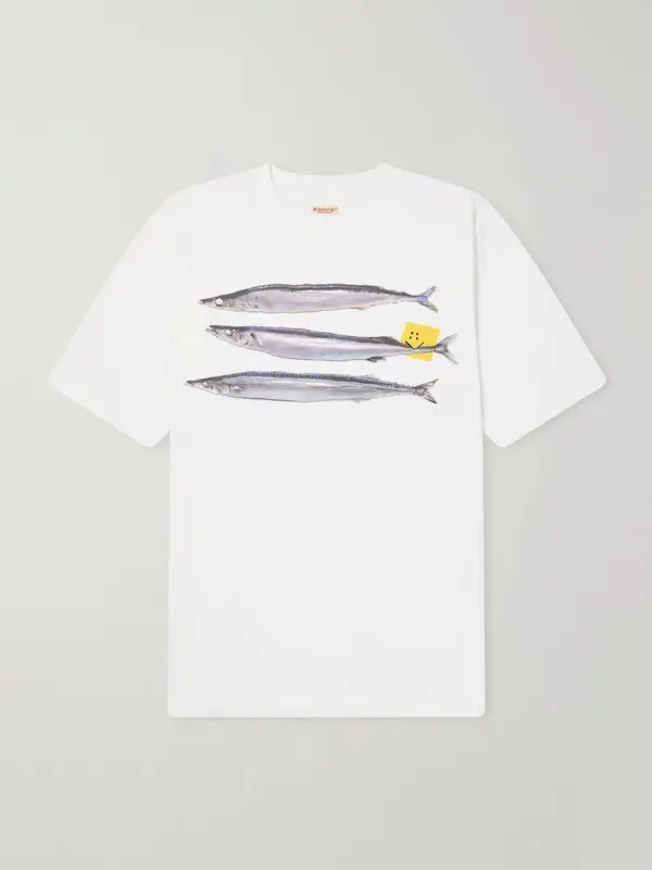 Kapital Printed Cotton-jersey T-shirt - White
