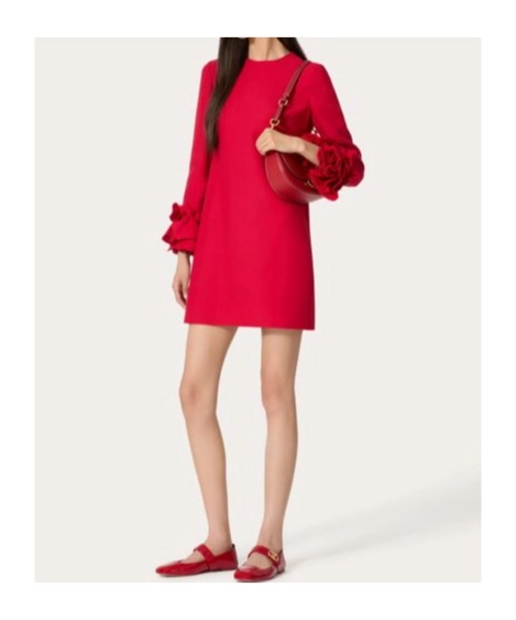 Valentino Garavani Floral Embellished Crewneck Dress
