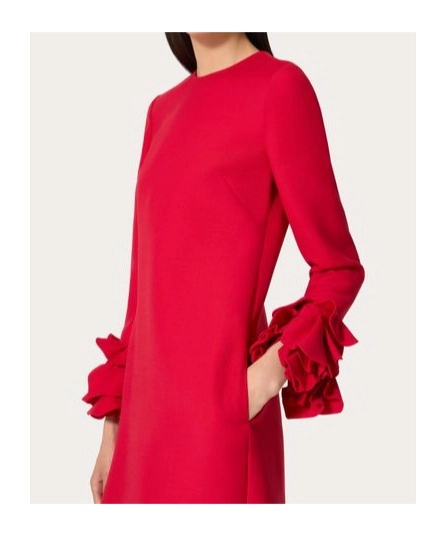 Valentino Garavani Floral Embellished Crewneck Dress