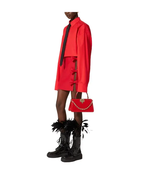 Valentino Garavani Bow Detailed Mini Skirt