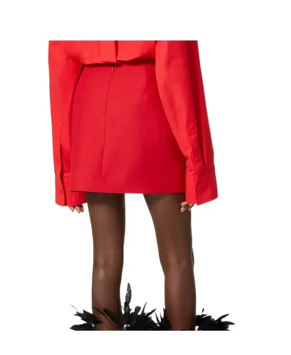 Valentino Garavani Bow Detailed Mini Skirt