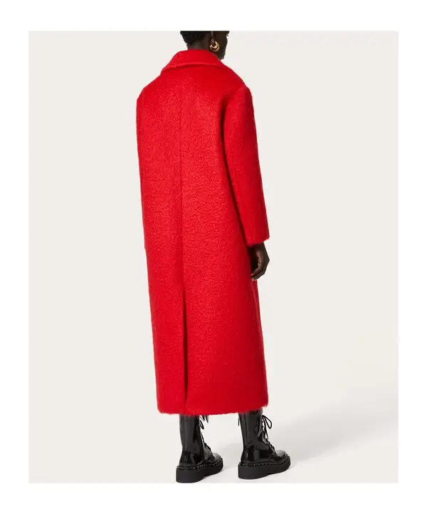 Valentino Garavani Peak-lapels Straight Hem Coat
