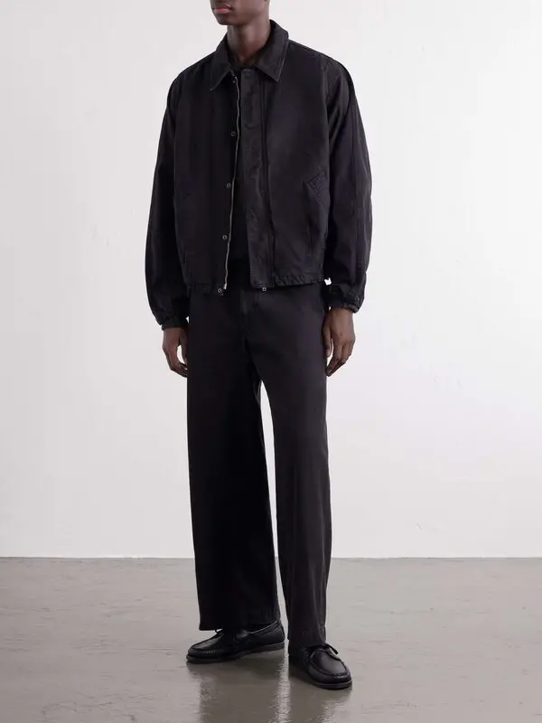 YOKE Garment-dyed Cotton-twill Blouson Jacket