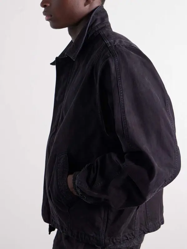 YOKE Garment-dyed Cotton-twill Blouson Jacket