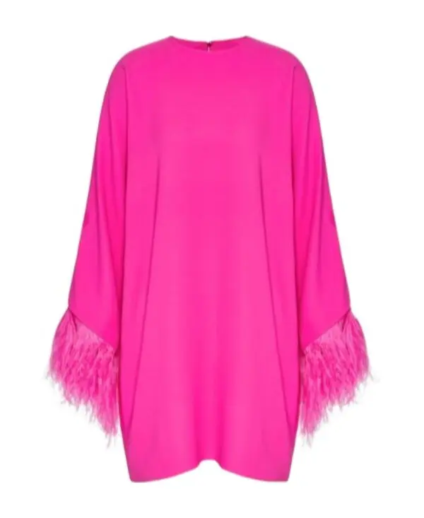 Valentino Garavani Cady Couture Embroidered Dress - Pink