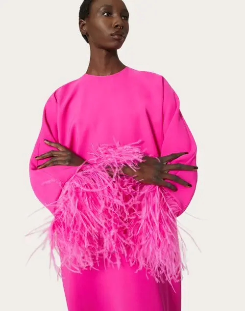 Valentino Garavani Cady Couture Embroidered Dress