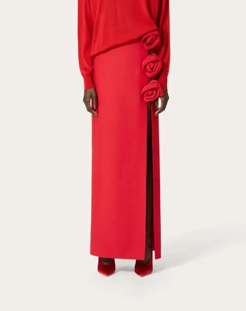 Valentino Garavani Floral-appliqué Maxi Skirt