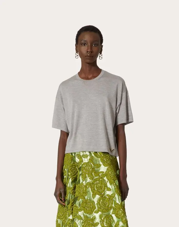Valentino Garavani Crewneck Short-sleeved Knitted T-shirt