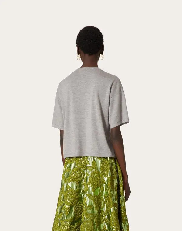 Valentino Garavani Crewneck Short-sleeved Knitted T-shirt