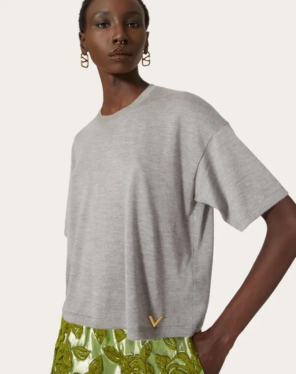 Valentino Garavani Crewneck Short-sleeved Knitted T-shirt