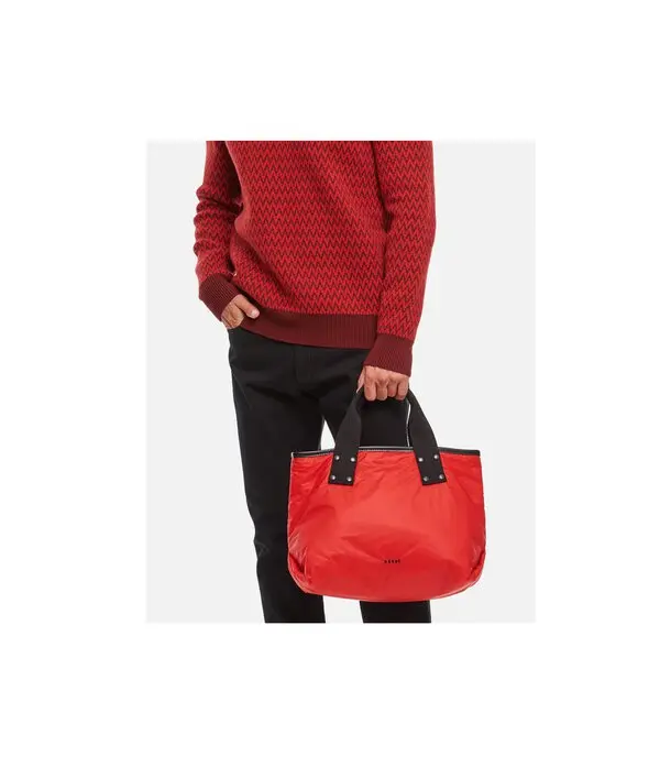 Sacai Logo Detailed Tote Bag