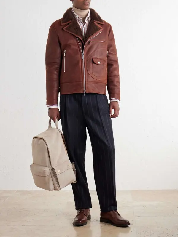 Brunello Cucinelli Suede Backpack