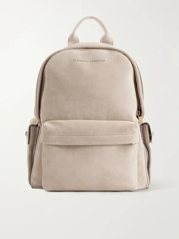 Brunello Cucinelli Suede Backpack - Brown