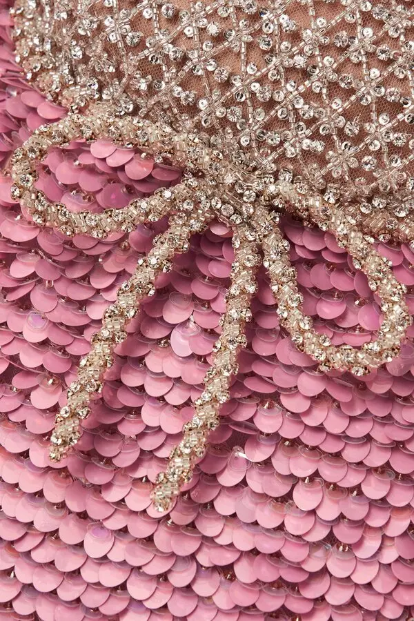 Valentino Garavani Beaded Sequined Mini Dress