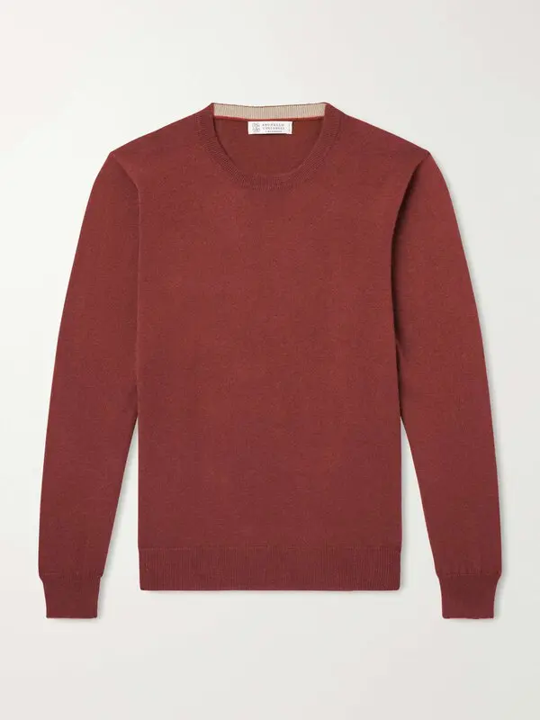 Brunello Cucinelli Cashmere Sweater - Red