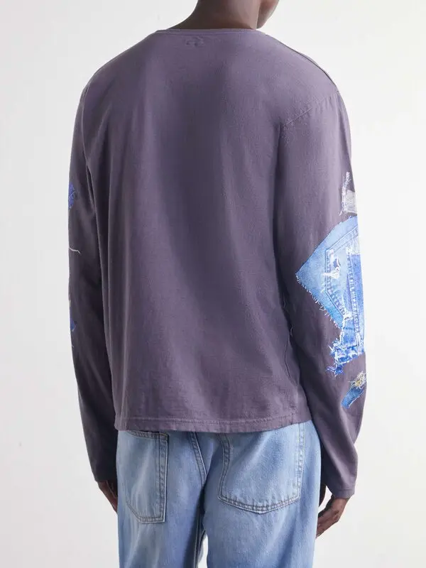 Kapital Printed Cotton-jersey T-shirt