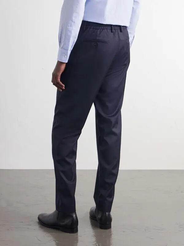 Canali Tapered Stretch-wool Gabardine Trousers