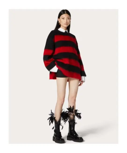 Valentino Garavani Striped Crewneck Jumper