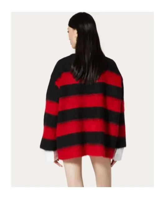 Valentino Garavani Striped Crewneck Jumper