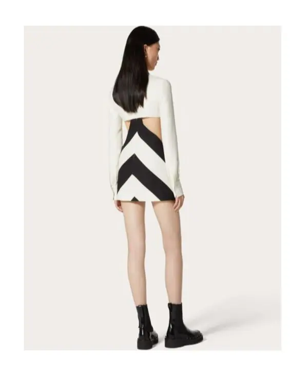 Valentino Garavani Crepe Couture Strhype Cut-out Mini Dress