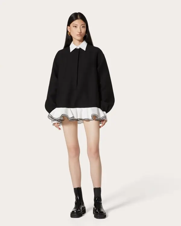Valentino Garavani Crepe Couture Short Dress