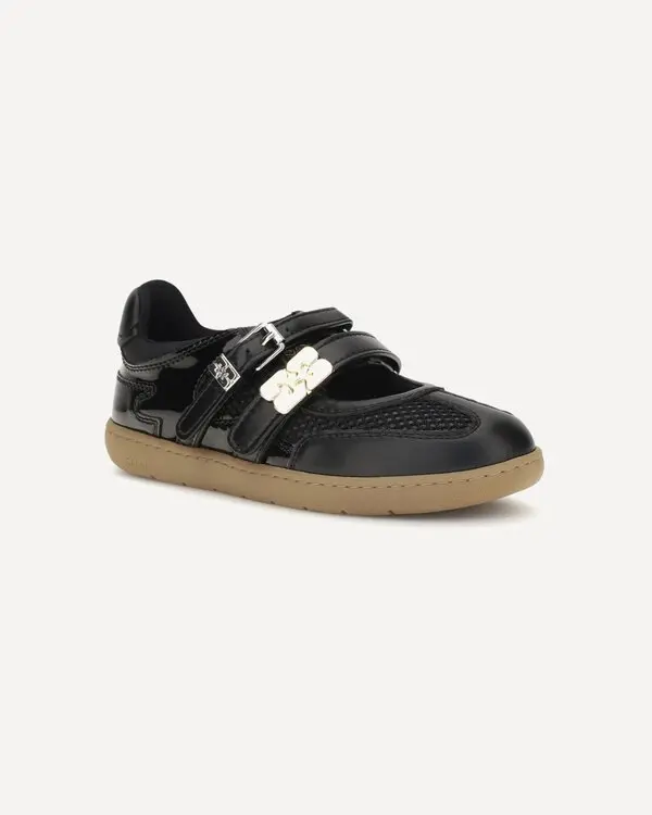 GANNI Sue Double-strap Ballet Flats