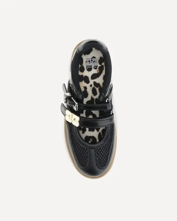 GANNI Sue Double-strap Ballet Flats