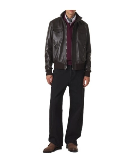 Dolce & Gabbana Leather Blouson Jacket