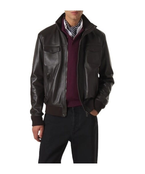 Dolce & Gabbana Leather Blouson Jacket