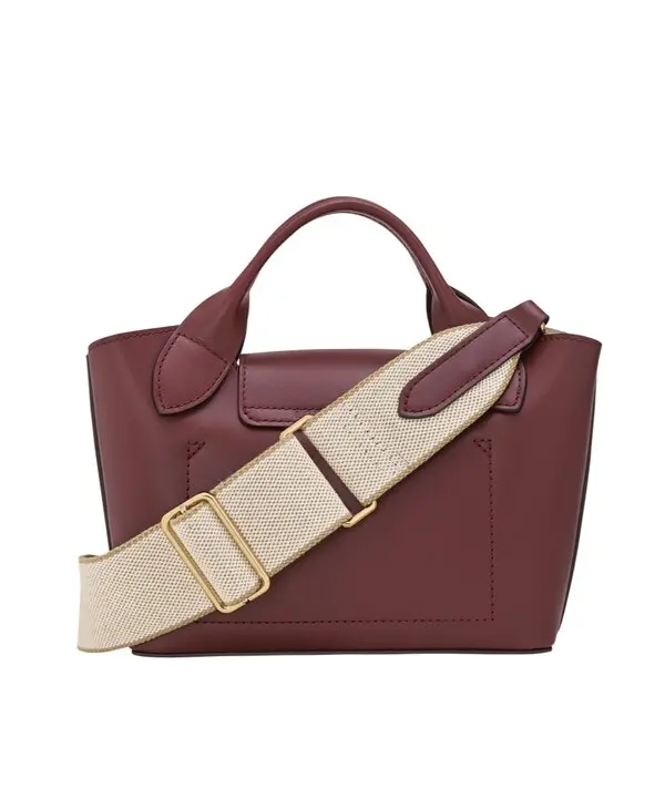 Longchamp Pure Xs Logo-embossed Tote Bag - Burgundy