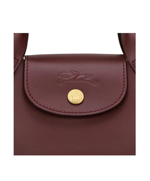 Longchamp Pure Xs Logo-embossed Tote Bag - Burgundy