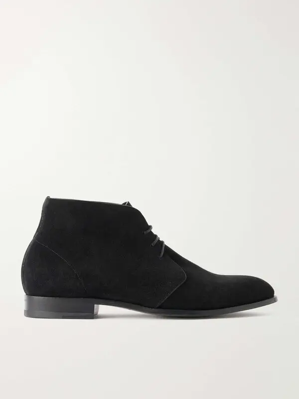 Manolo Blahnik Berwick Suede Chukka Boots