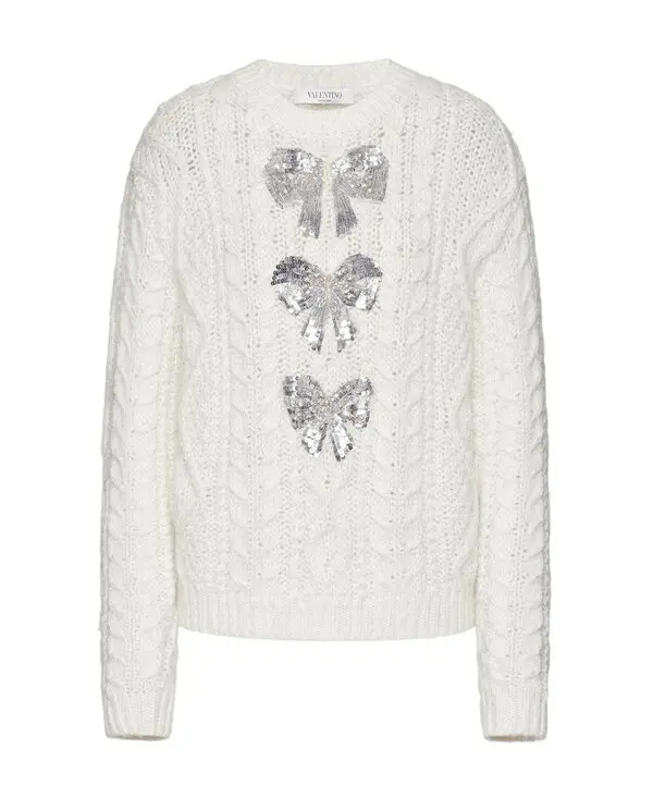 Valentino Garavani Knitted Inlaid Pullover